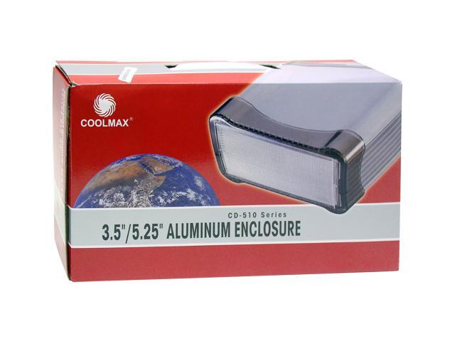 COOLMAX Gemini CD-510-COMBO SILVER Aluminum 5.25" USB + IEEE 1394 ...