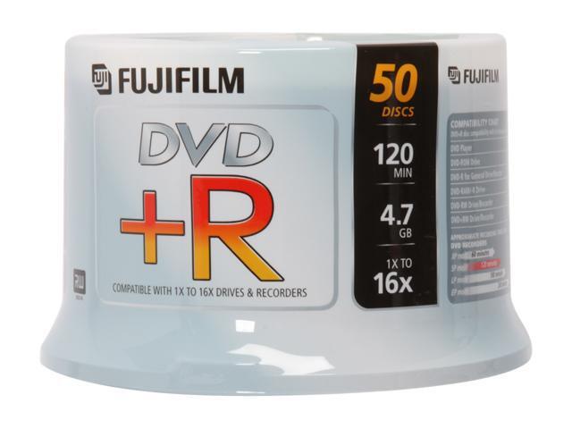 FUJIFILM 4.7GB 16X DVD+R 50 Packs Disc Model 25303051 - Newegg.com