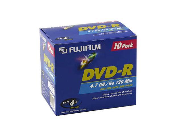 FUJIFILM 4.7GB 4X DVD-R 10 Packs Disc Model 25302010 - Newegg.com