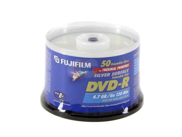 FUJIFILM 4.7GB 8X DVD-R Printable 50 Packs Disc Model 25302488 - Newegg.com