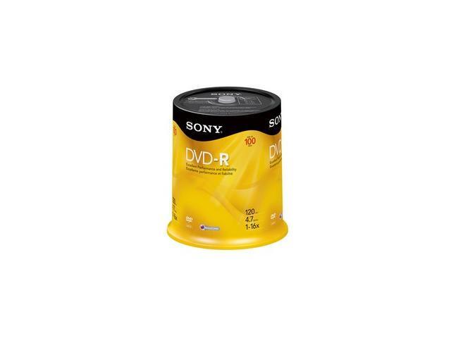 SONY 4.7GB 16X DVD-R 100 Packs Disc Model 100DMR47RS4 - Newegg.com