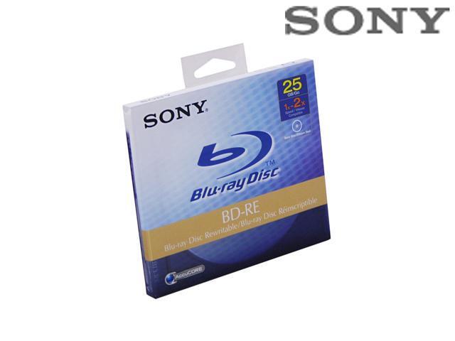 SONY 25GB 2X BD-RE Single Rewritable Disc w/ Hang Tab Model BNE25AHE - Newegg.com