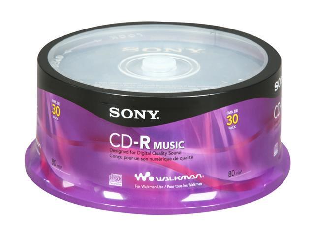 SONY 700MB CD-R 30 Packs Media Model 30CRM80RS - Newegg.com