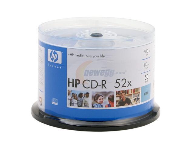 HP 700MB 52X CD-R 50 Packs Disc Model CR00030 - Newegg.com