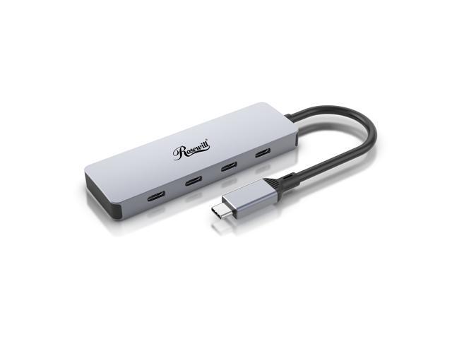 Rosewill USB C Hub, 10Gbps 4-in-1 USB 3.2 Adapter with 4 USB-C 3.2, 4 ...