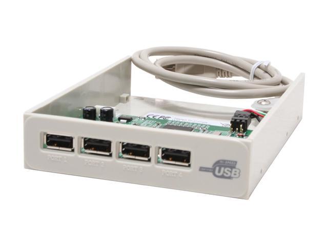 C2G 29553 4-Port USB 2.0 Front-Bay Hub - Beige - Newegg.com