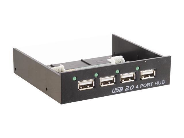C2G 30564 USB 2.0 HI-SPEED FRONT BAY HUB 4 PORT BLACK - Newegg.com