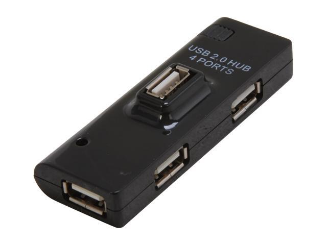 inland 08813 Pro USB 2.0 4 Port Hub (Black) - Newegg.com