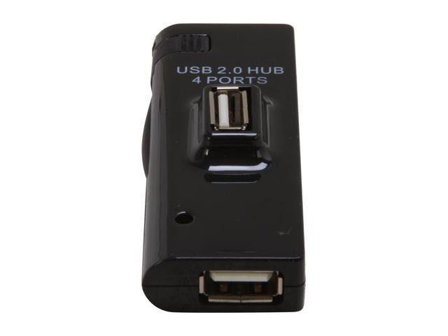 inland 08813 Pro USB 2.0 4 Port Hub (Black) - Newegg.com