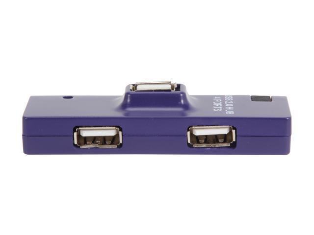 inland 08810 Mini 4 Port USB 2.0 HUB - Blue - Newegg.com