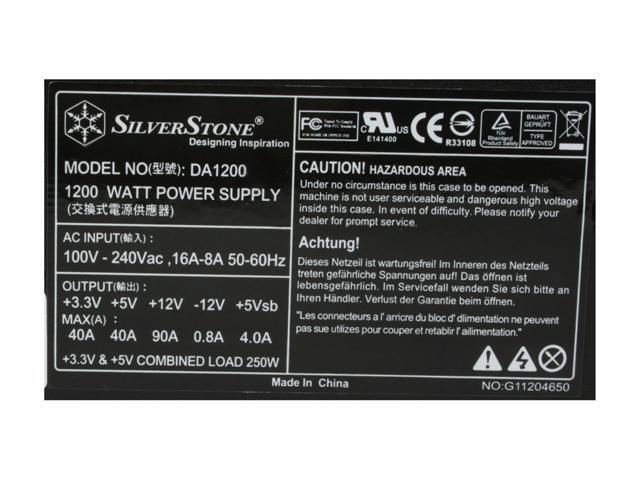 SilverStone OP1200 1200 W Power Supply - Newegg.com