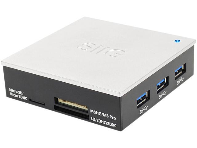 SIIG USB 3.0 & 2.0 Hub with Card Reader and 5V/4A Adapter - Newegg.com