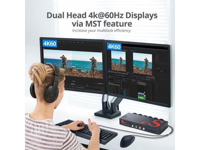 SIIG 4-Port DisplayPort 1.4 8K MST Dual Head KVM Console Switch CE ... SIIG 4-Port DisplayPort 1.4 8K MST Dual Head KVM Console Switch CE ...