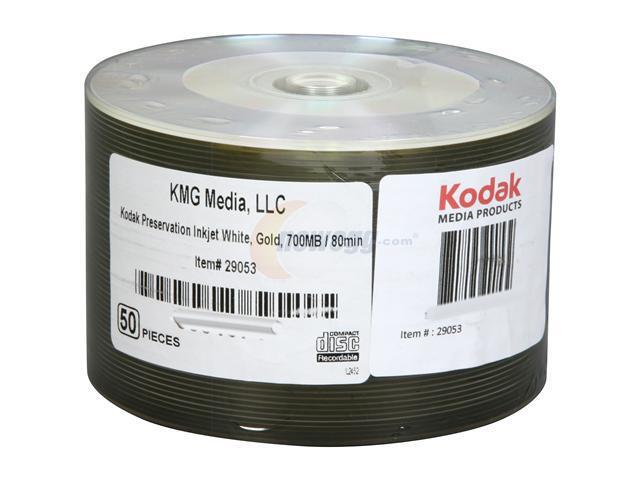 Kodak CD-R Printable 50 Packs Disc Model 29053 - Newegg.com