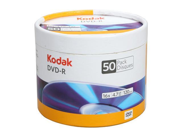 Kodak 4.7GB 16X DVD-R 50 Packs Disc Model 50109 - Newegg.com