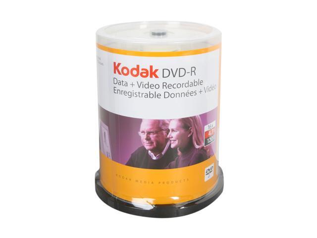 Kodak 4.7GB 16X DVD-R 100 Packs Disc Model 50300 - Newegg.com