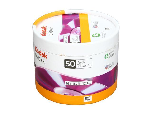 Kodak 4.7GB 16X DVD+R 50 Packs Disc Model 50115 - Newegg.com