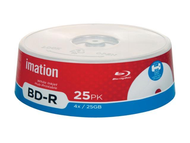imation 25GB 4X BD-R 25 Packs Blu-ray Recordable Media Model 27793 ...