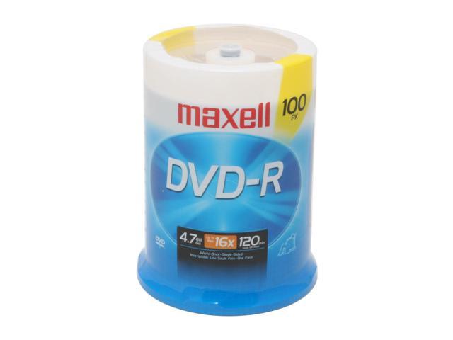Open Box: maxell 4.7GB 16X DVD-R 100 Packs Disc Model 638014 - Newegg.com