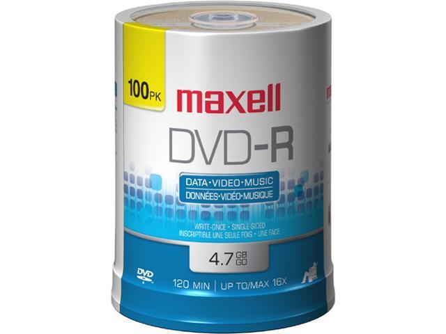 maxell 4.7GB 16X DVD-R 100 Packs Disc Model 638014-KIT - Newegg.com