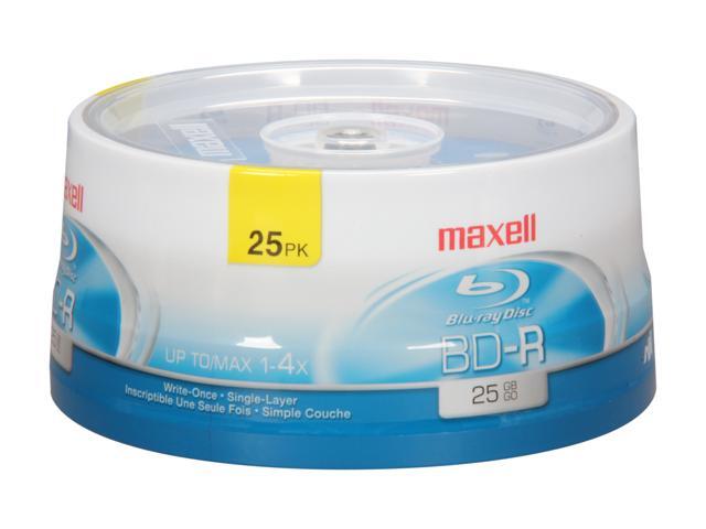 maxell 25GB 4X BD-R 25 Packs Disc Model 631015 - Newegg.com