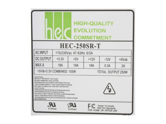 hec HEC250SRT 250 W Power Supply - Newegg.com