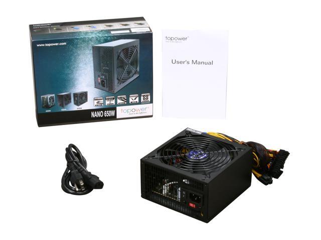 TOPOWER Nano Series TOP-650PM 650 W Power Supply - Newegg.com
