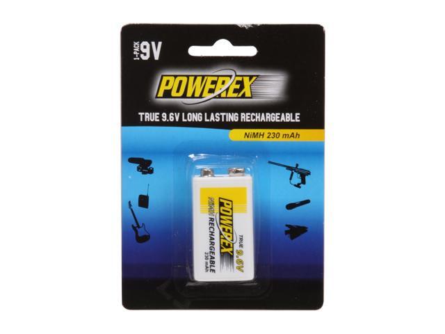 POWEREX MH-R9V True 9.6V 230mAh NiMH Rechargeable Batteries - Newegg.com