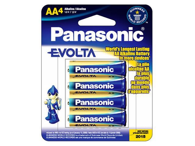 Panasonic LR6EGA/4B Evolta 4-pack AA Alkaline Batteries - Newegg.com