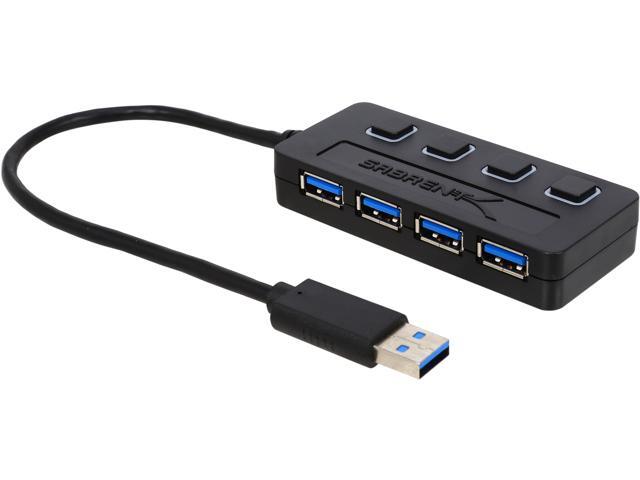 Open Box: Sabrent 4-Port USB 3.0 Hub with Individual LED Power Switches ...