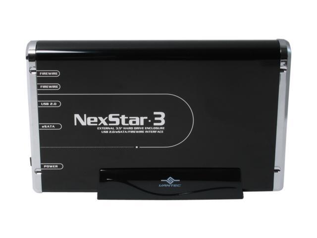 Vantec NexStar 3.5" SATA to USB 2.0 & eSATA & FireWire 400 External ...