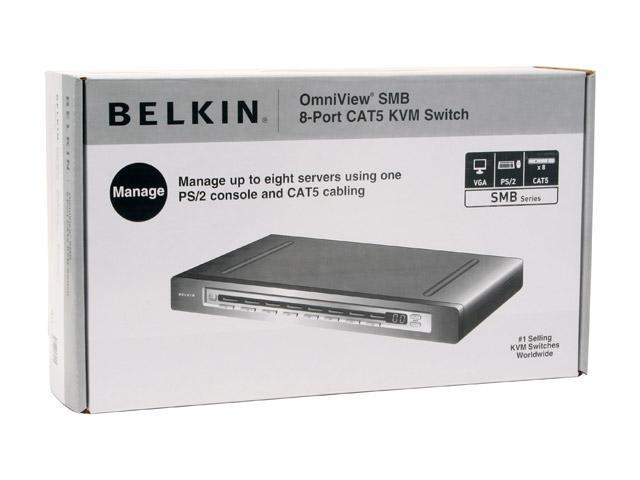 BELKIN F1DP108A 8-Port CAT5 KVM Switch - Newegg.com
