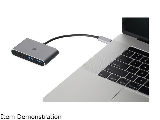 IOGEAR GUH3C22P USB-C 10G 4-Port Hub w/ 100W Power Delivery 3.0 Pass ...