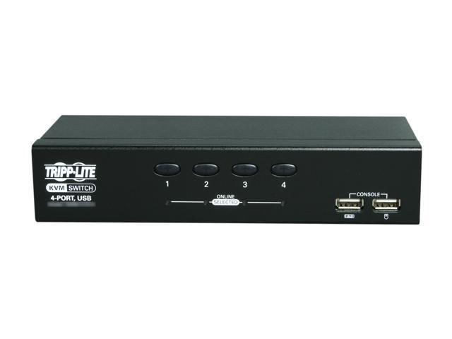 Tripp Lite 4-Port Desktop KVM Switch, USB, VGA HD15 (B006-VU4-R ...