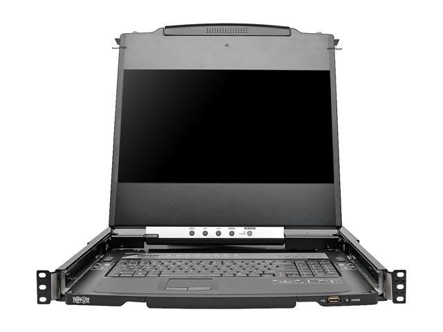 Tripp Lite 8-Port Rack-Mount Console HDMI KVM Switch with 17" LCD and ...