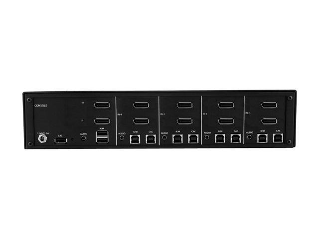 Tripp Lite Secure 4 Port KVM Switch, DisplayPort to DisplayPort, Dual ...