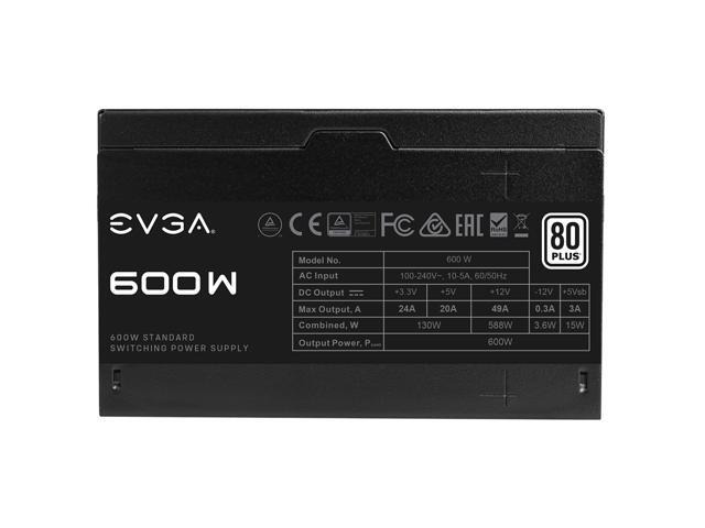 EVGA W1 100-W1-0600-K1 600 W EVGA 600 W1, 80+ WHITE 600W, 3 Year ...
