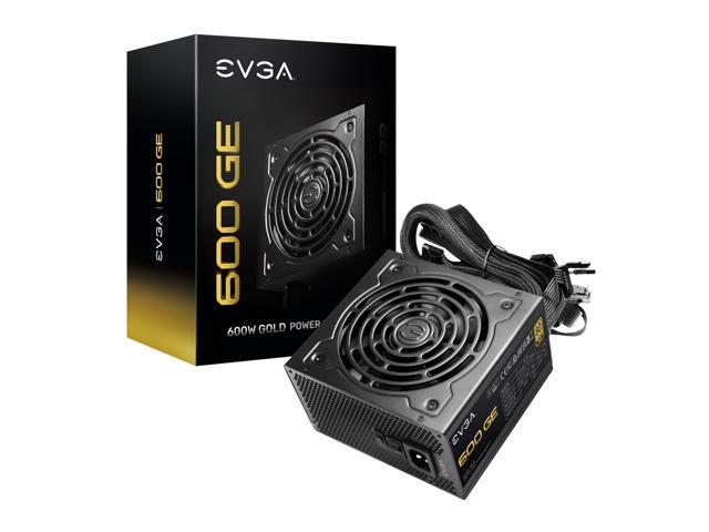 EVGA 600 GE, 80 Plus Gold 600W, Eco Mode, Power Supply 200-GE-0600-V1 ...