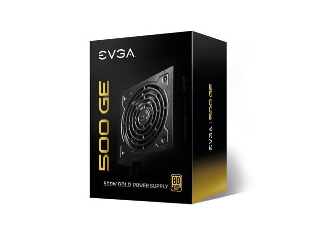 EVGA 500 GE, 80 Plus Gold 500W, Eco Mode, Power Supply 200-GE-0500-V1 ...