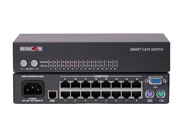 Minicom 0SU22082 Smart 116 Single User 16-Port KVM Switch - Newegg.com