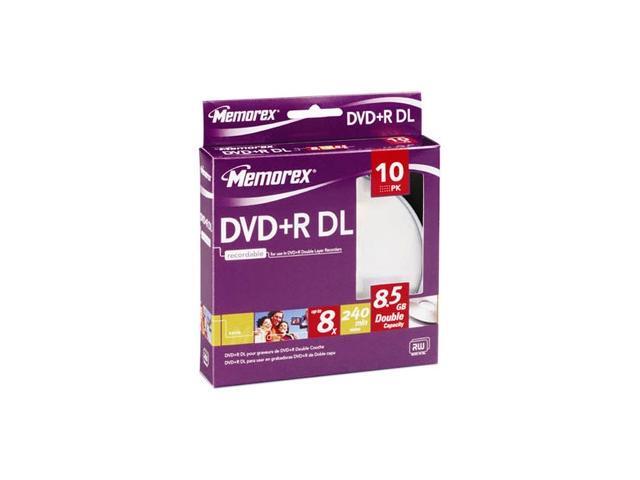 memorex 8.5GB 8X DVD+R DL 10 Packs Disc Model 05844 - Newegg.com
