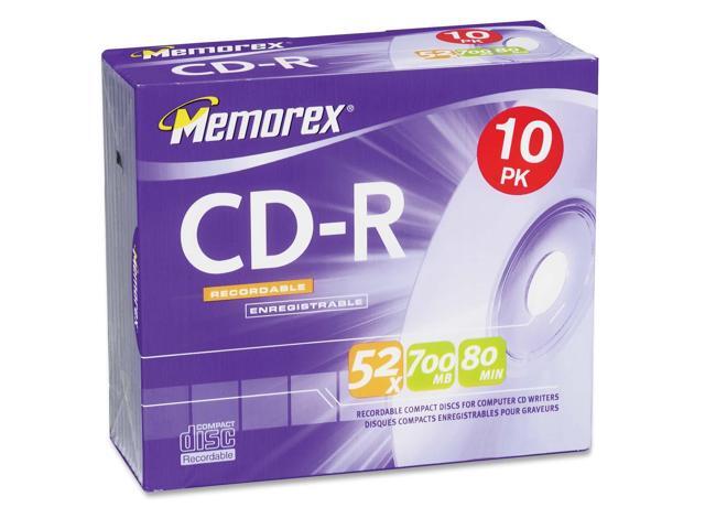 memorex 700MB 52X CD-R 10 Packs Disc Model 04514 - Newegg.com