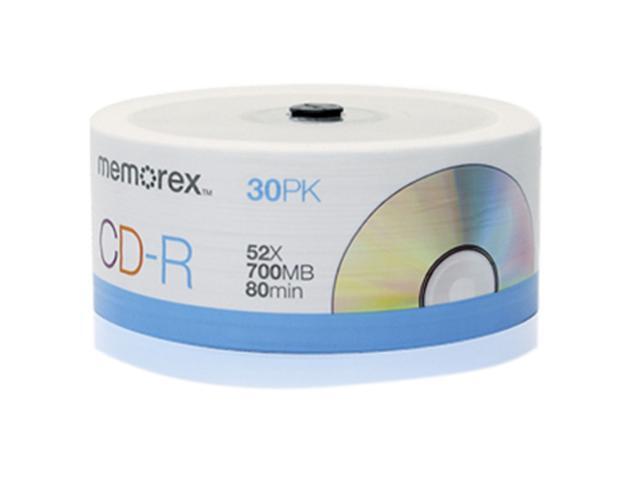 memorex 700MB 52X CD-R 30 Packs Disc Model 04830 - Newegg.com
