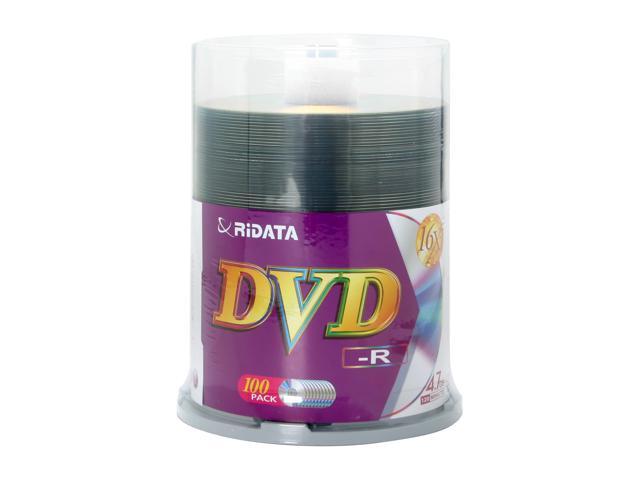 RiDATA 4.7GB 16X DVD-R 100 Packs Disc Model DRD-4716-RDCB100 - Newegg.com