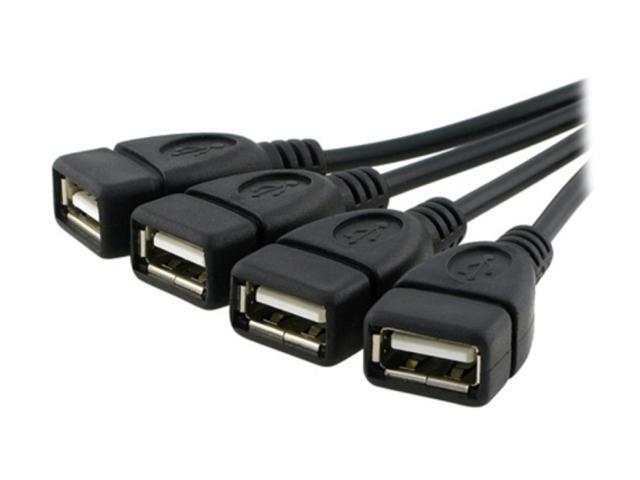Insten 1042789 Black 4 Port Octopus USB 2.0 Hub - Newegg.com