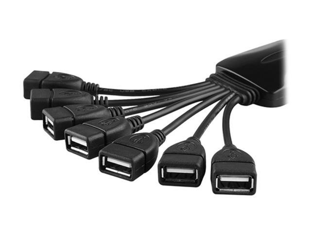 Insten 1042793 Black 7 Port Octopus USB 2.0 Hub - Newegg.com