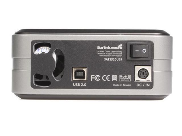 StarTech SAT3520U2R InfoSafe 3.5in Black USB 2.0 to Dual SATA Hard ...