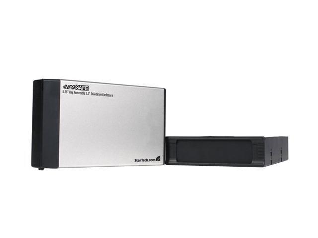StarTech SAT3510U2REM Silver USB 2.0 InfoSafe 5.25" Bay Removable 3.5 ...