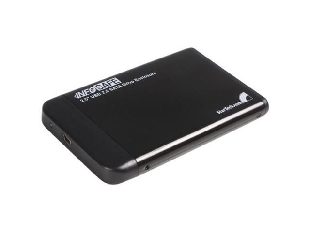 StarTech.com InfoSafe SAT2510BU2 Black External Hard Drive Enclosure ...