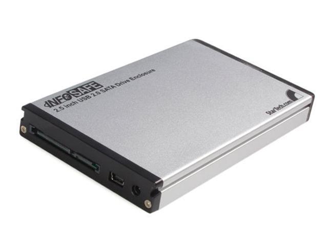 StarTech.com SAT2510U2S Silver SATA Hard Drive Enclosure for ...